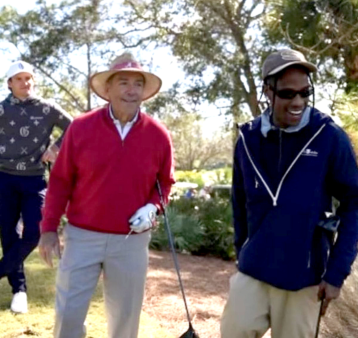 Nick Saban golfs with Travis Scott, 50 Cent: ‘Retirement is going TOO ...