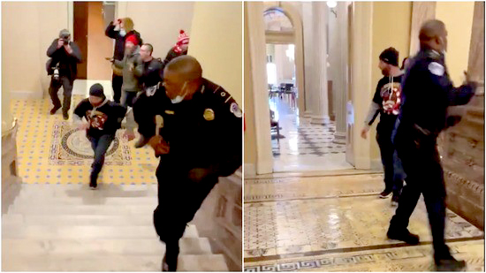 Capitol police officer Eugene Goodman hailed as ‘a hero’
