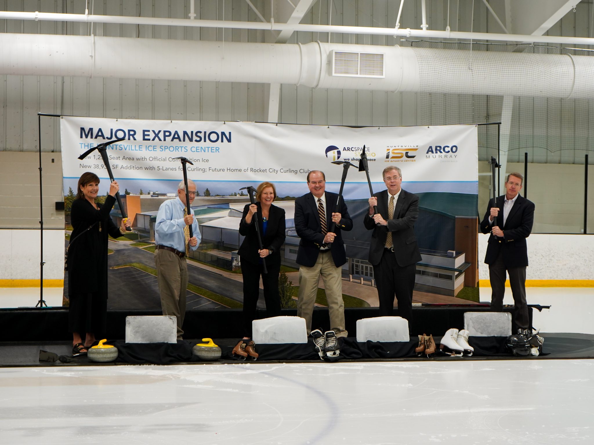 HUNTSVILLE BREAKS GROUND ON $44.6 MILLION ICE SPORTS CENTER EXPANSION